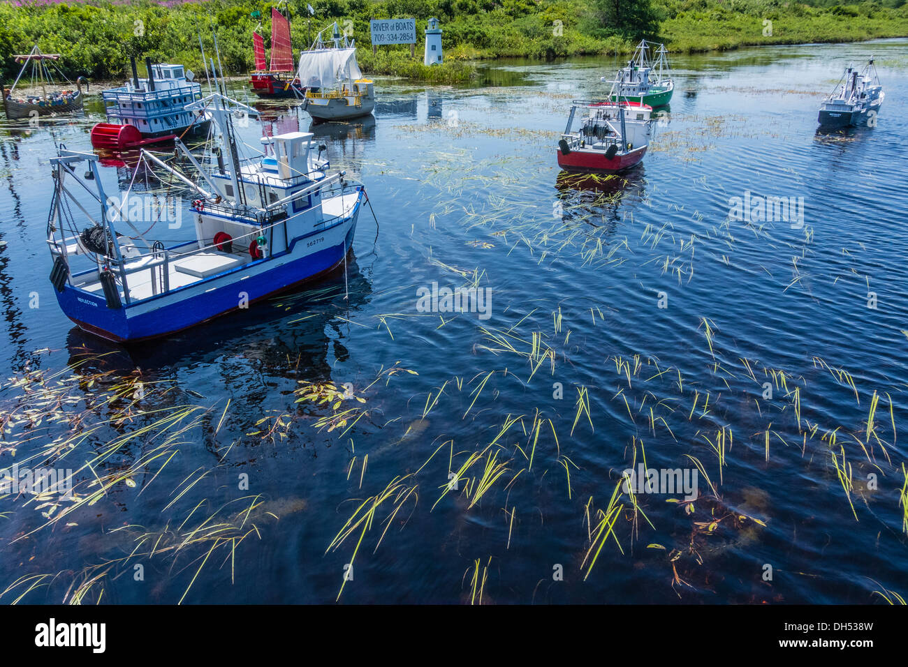 Views of Maxwell Morgan's "River of Boats," a collection of hand-made ...