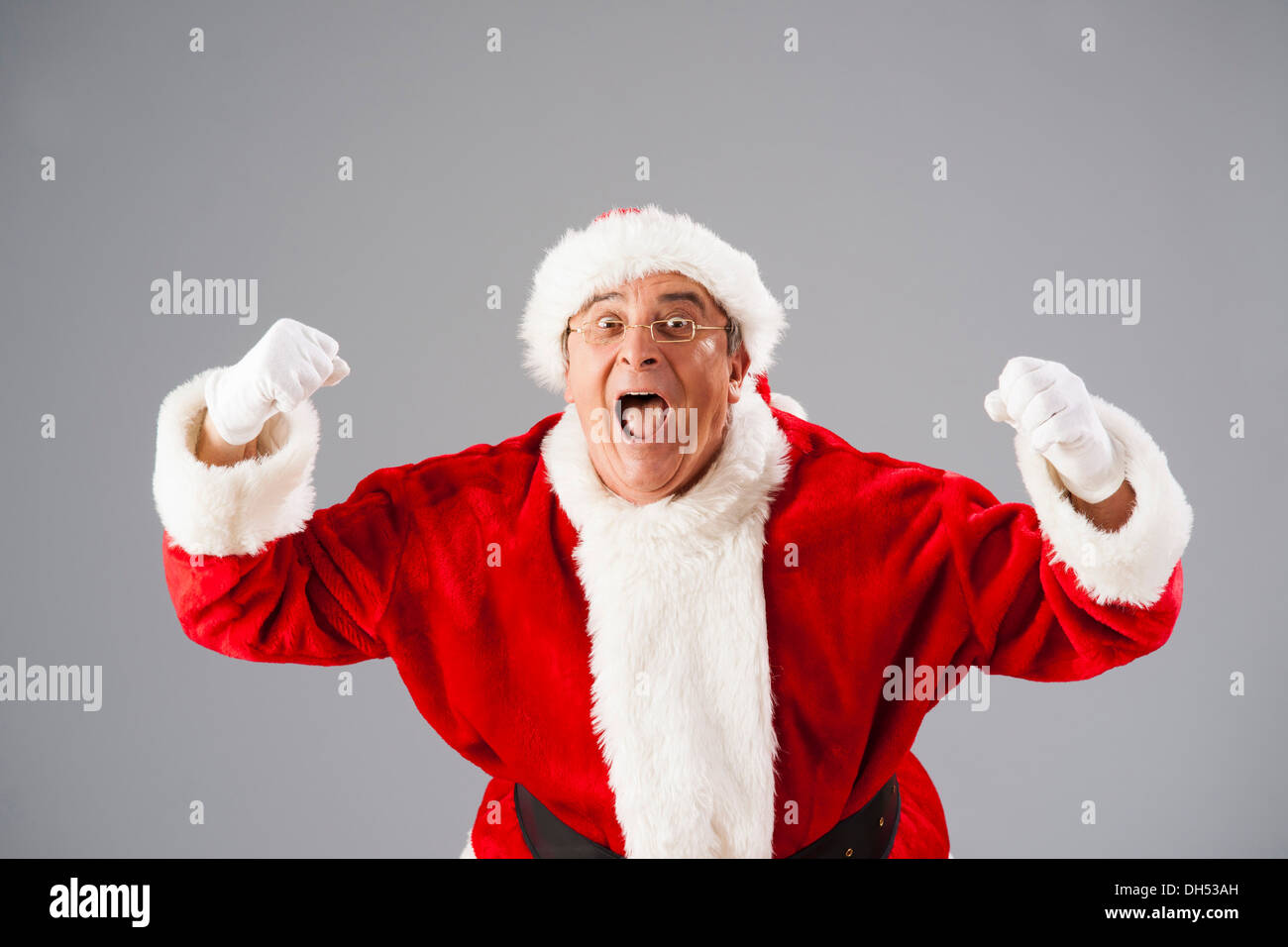 Cheering santa claus hi-res stock photography and images - Alamy