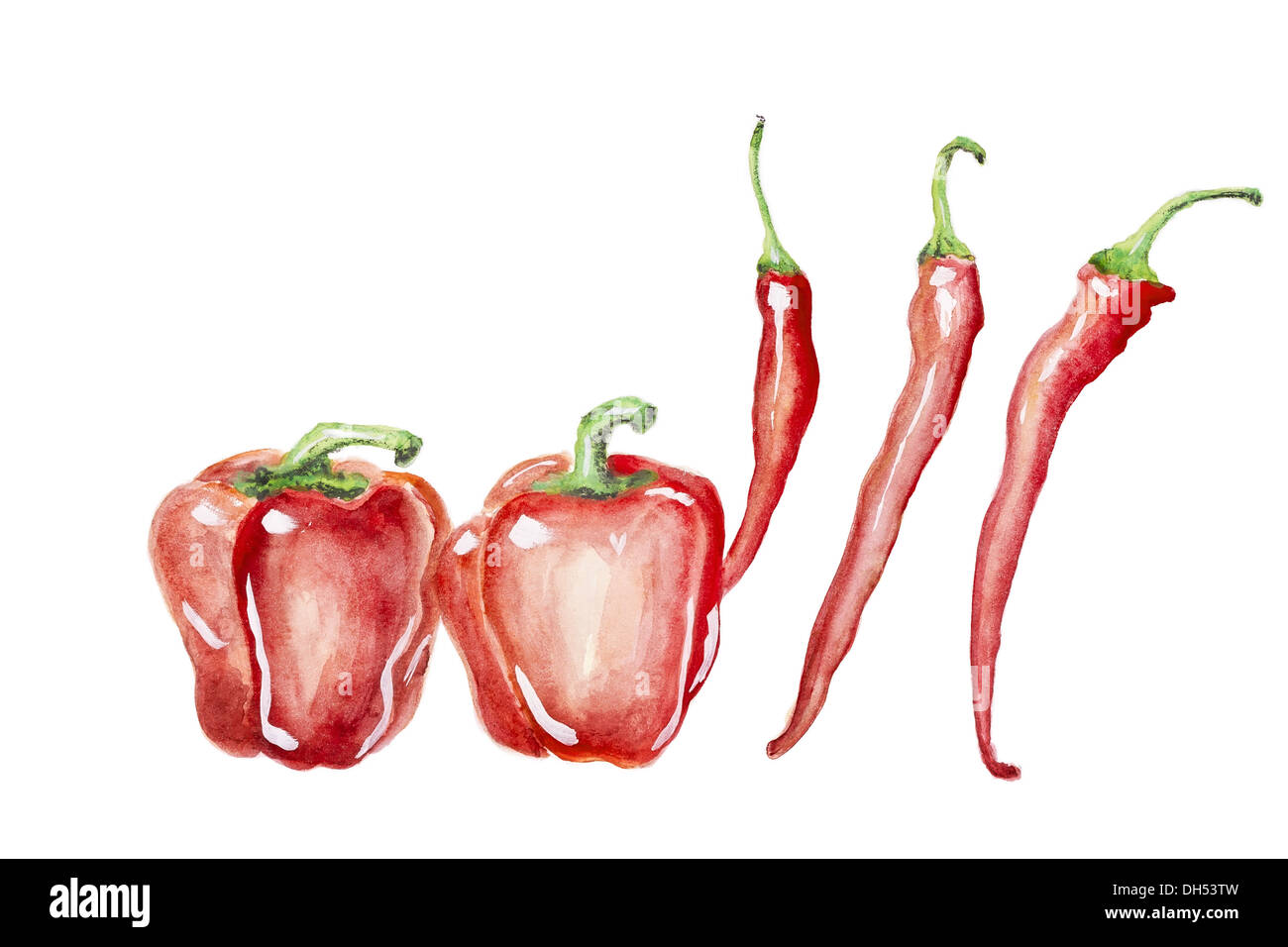 Red hot chili peppers art Cut Out Stock Images & Pictures - Alamy