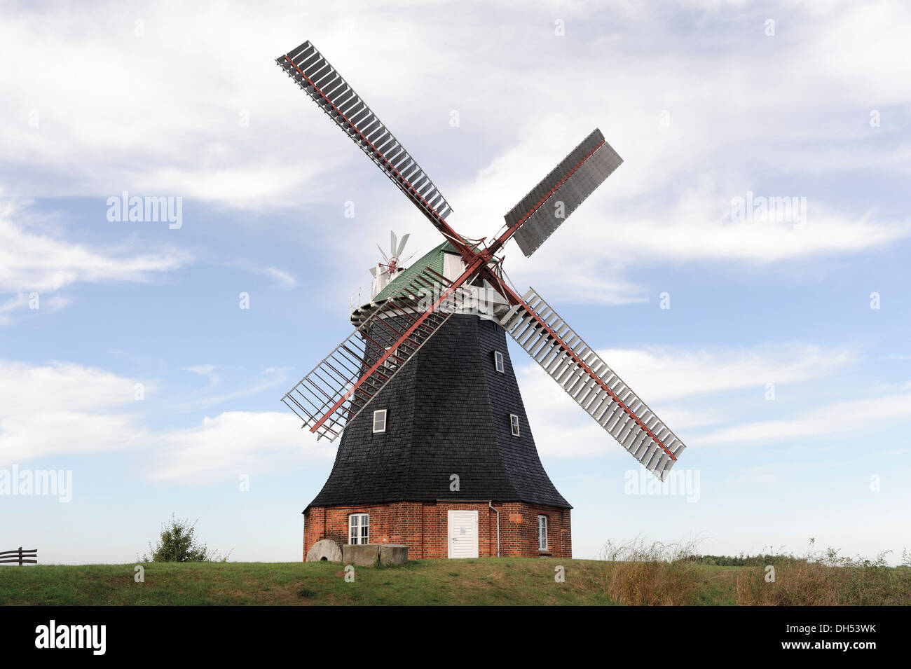 windmill built 1889 in Stove, Mecklenburg-Hither Pomerania, Germany ...
