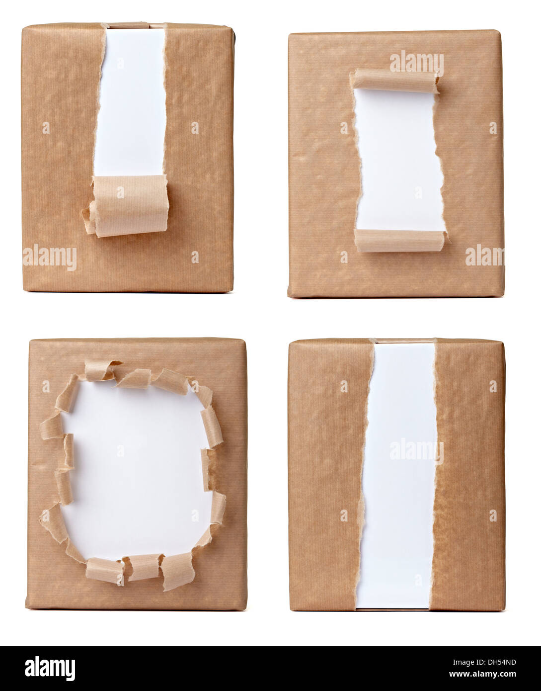 Ripped open gift paper Cut Out Stock Images & Pictures - Alamy