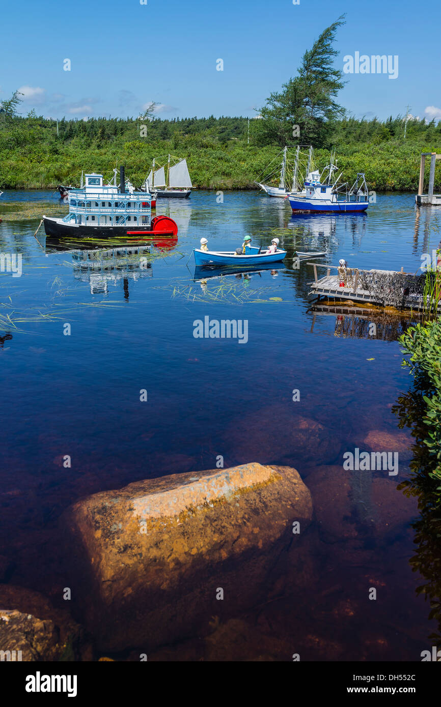 Views of Maxwell Morgan's "River of Boats," a collection of hand-made ...
