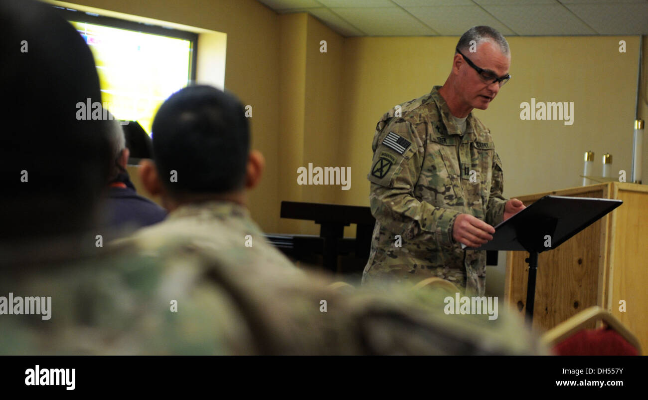 U.S. Army Capt. Doug Yoder, chaplain, 2nd Battalion, 30th Infantry ...