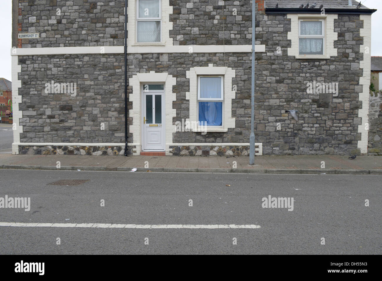 Domestic house on Kerrycroy Street Splott Cardiff Stock Photo - Alamy