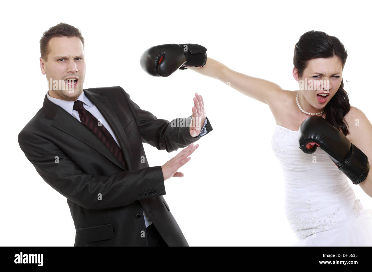 Boxing bride and groom hi-res stock photography and images - Alamy