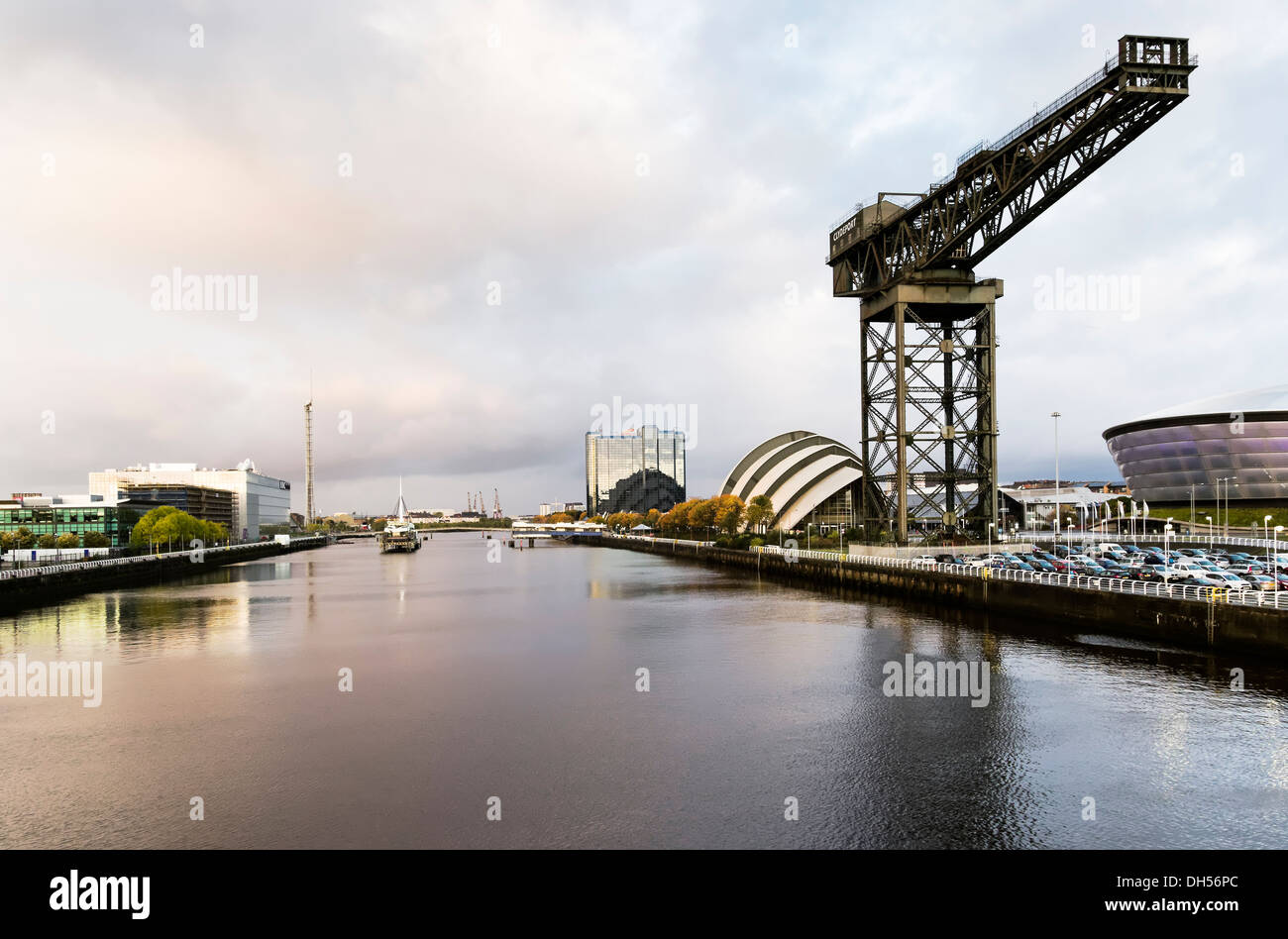 View over the River Clyde from the Clyde Arc or "Squinty Bridge ...