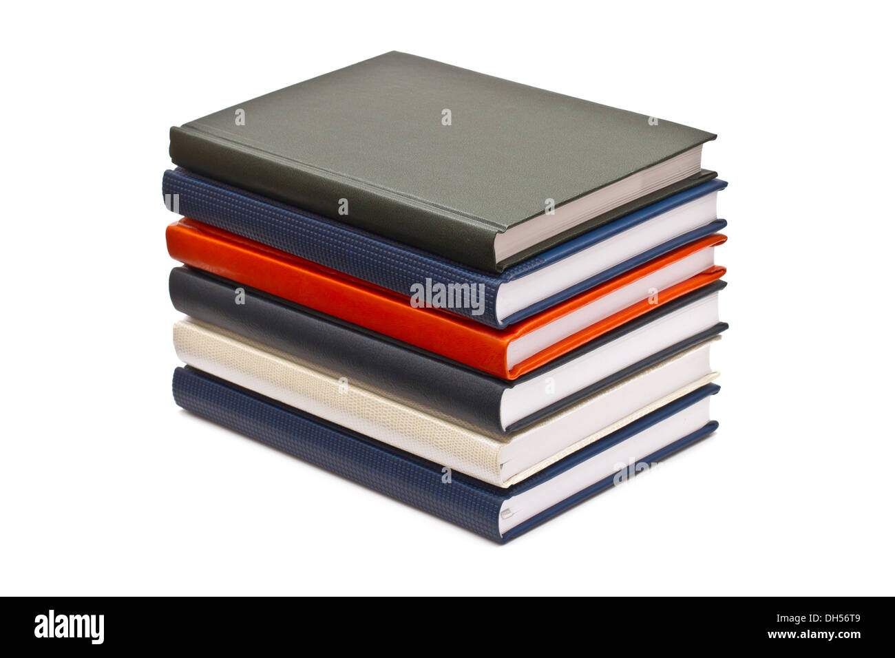 Stack of books, isolated on white background Stock Photo - Alamy