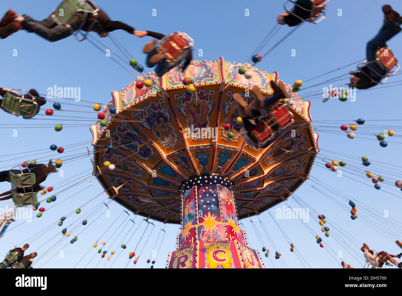 Chair o planes ride swing ride fairground hi-res stock photography and ...