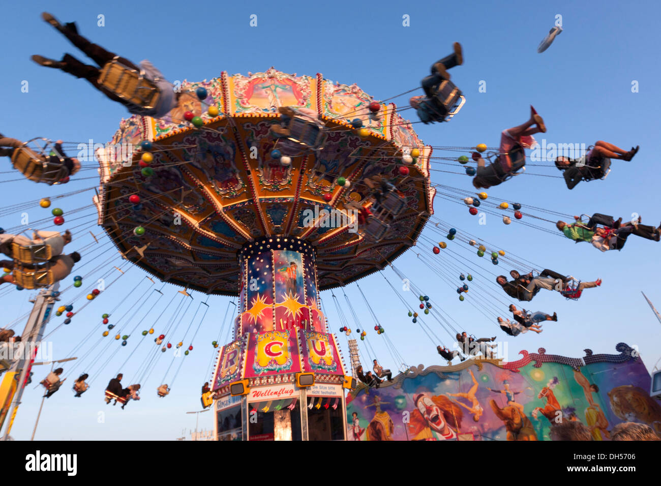 Chair swing ride or Chair-O-Planes in the world's largest beer festival ...