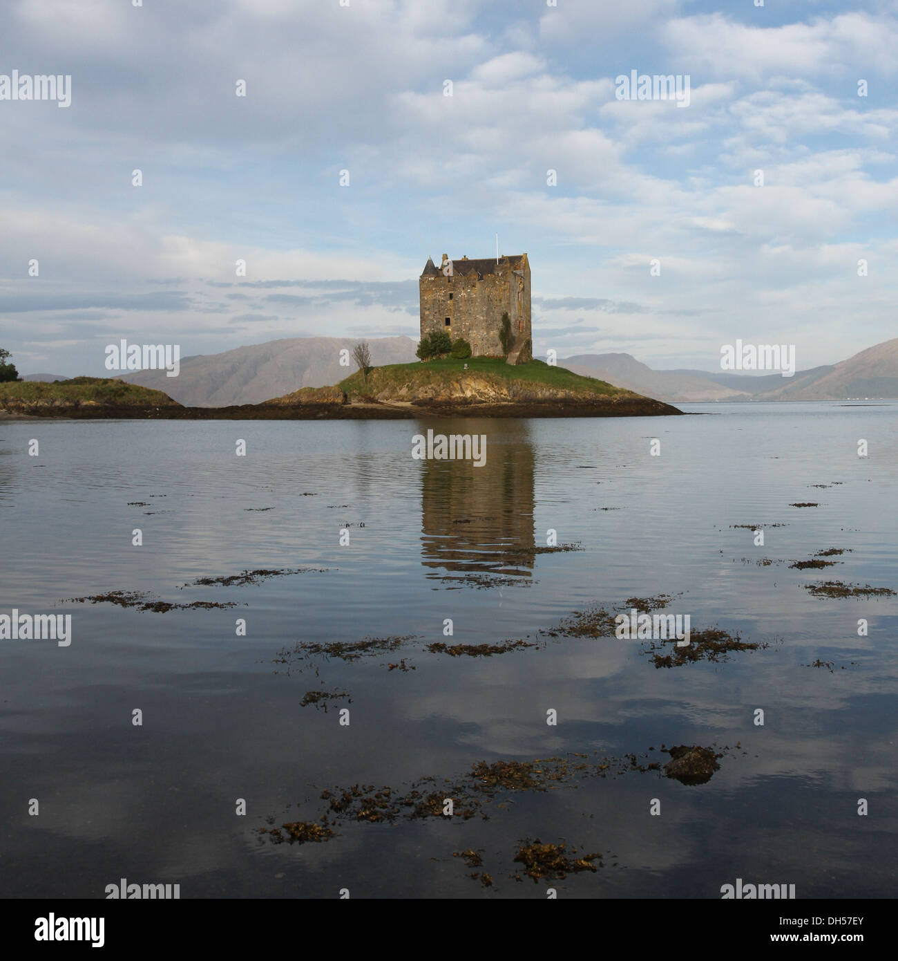 Castle Stalker Scotland October 2013 Stock Photo - Alamy