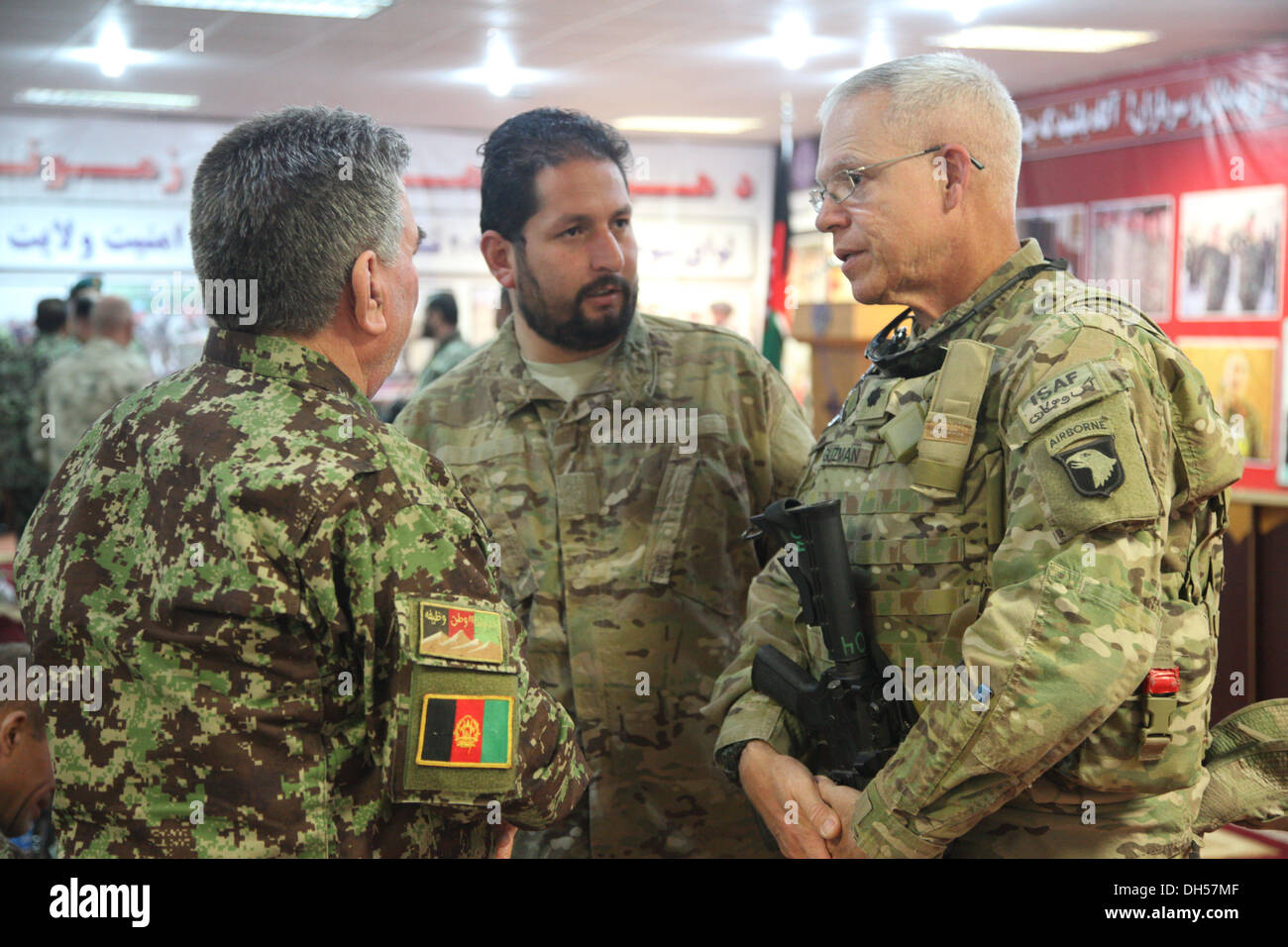 U.S. Army Lt. Col. Orlando Guzman the Afghan National Army G4 senior ...