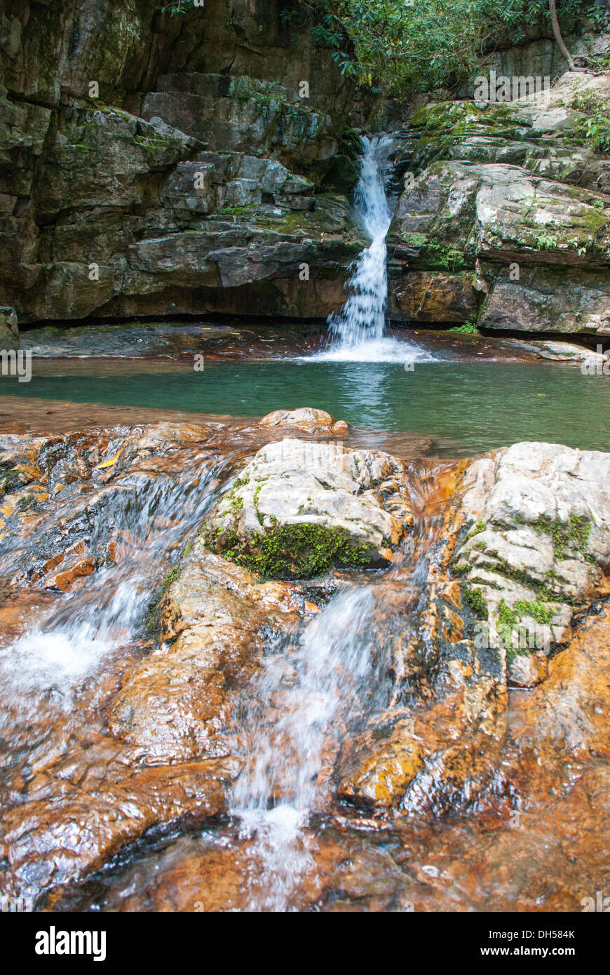Blue Hole Waterfall, Tennessee Stock Photo - Alamy