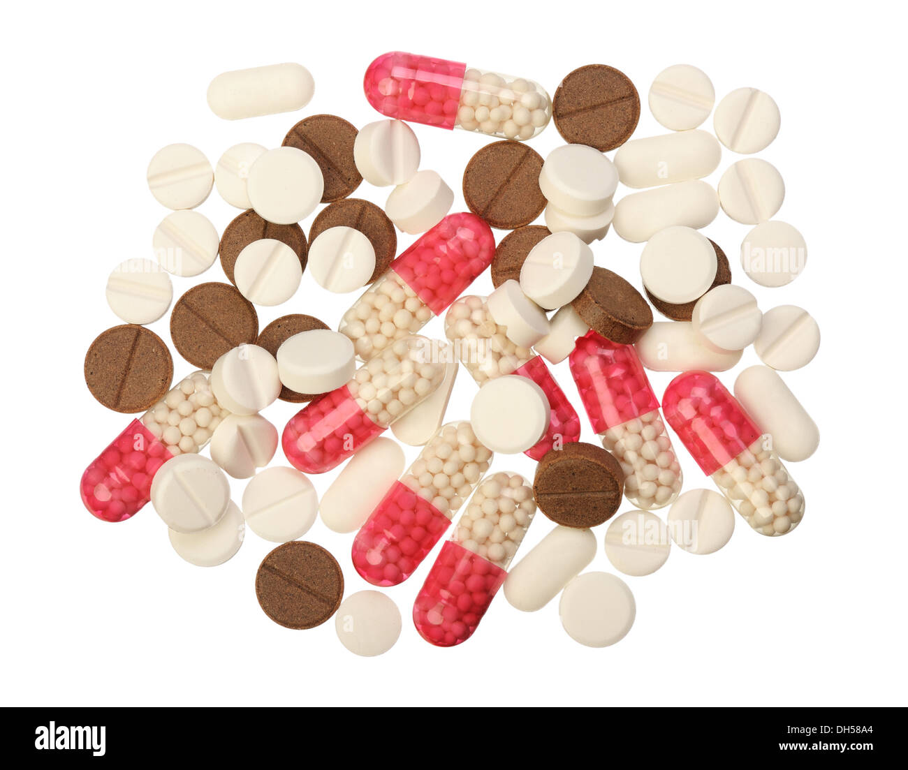 Cachet with pills Cut Out Stock Images & Pictures - Alamy