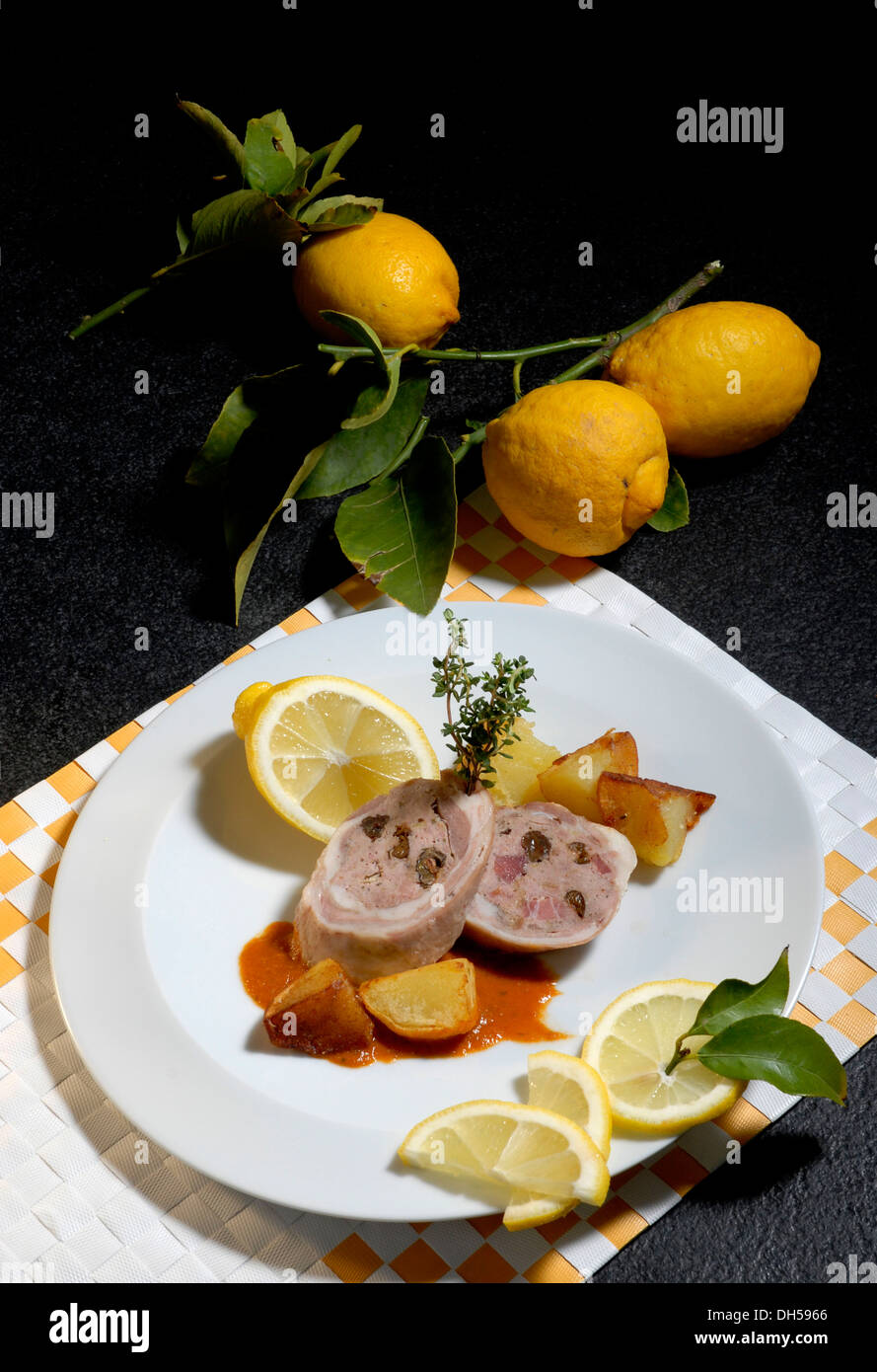 Stuffed lamb chops Stock Photo - Alamy