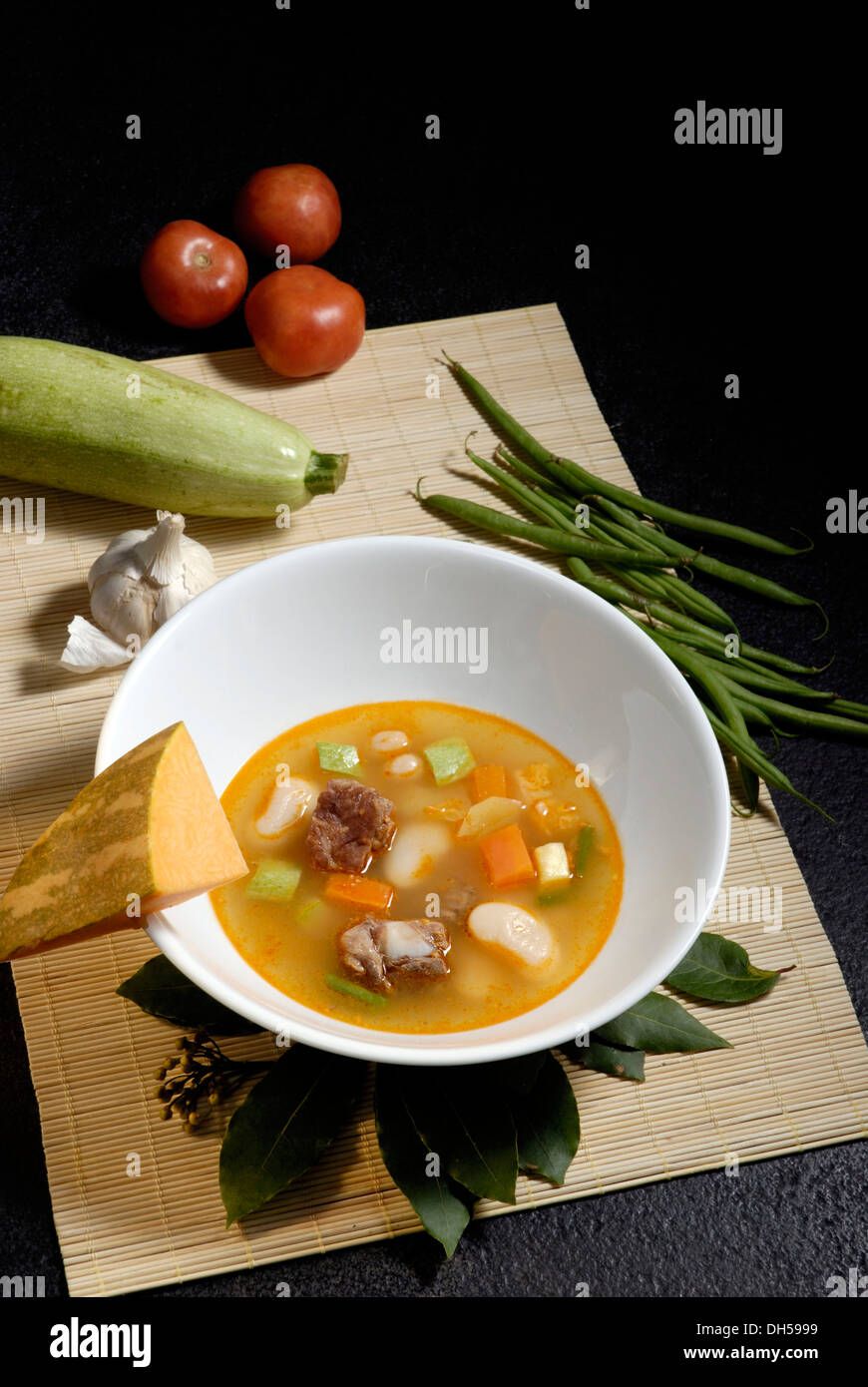 Escudella, Catalan vegetable stew Stock Photo - Alamy
