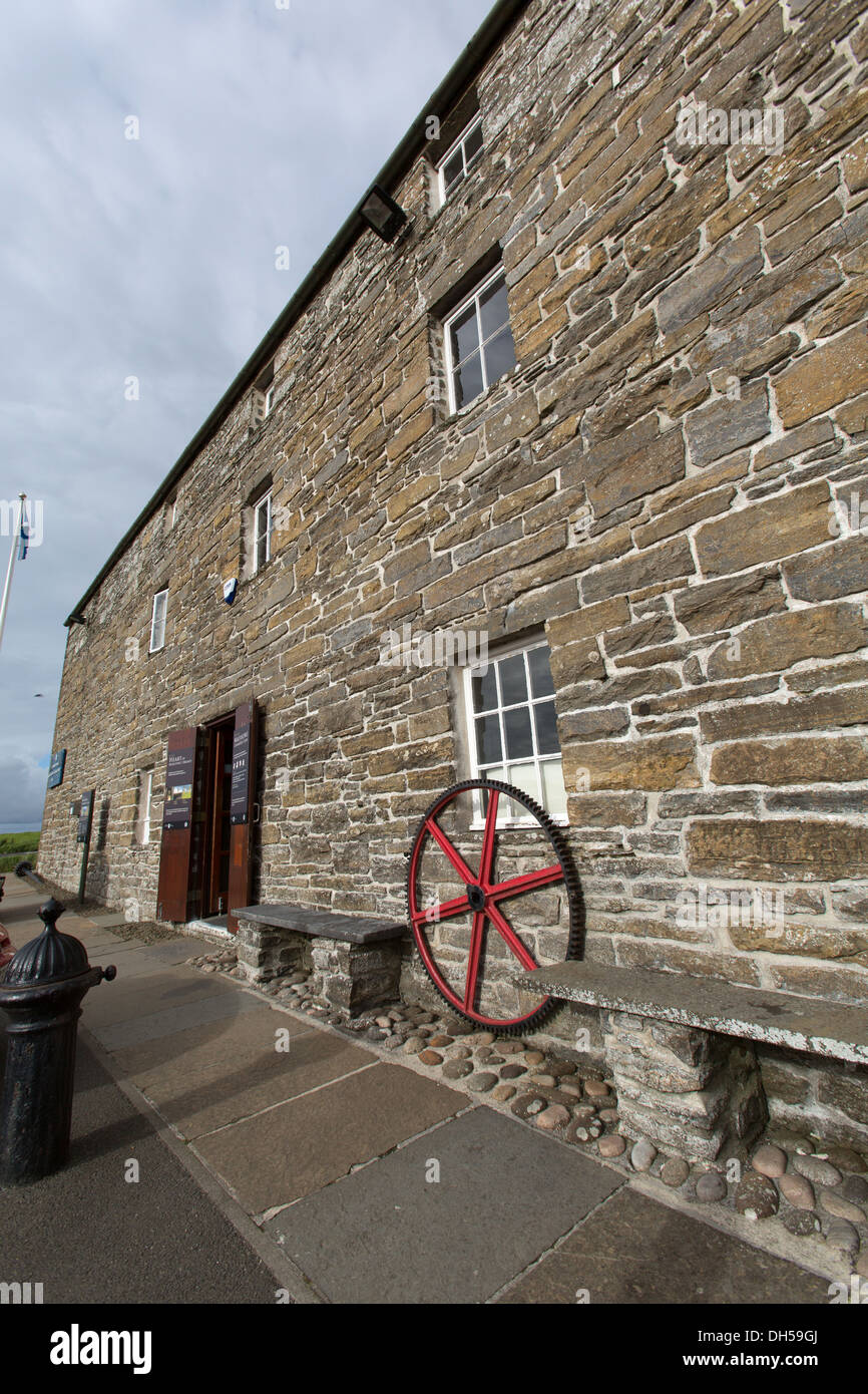 Islands of Orkney, Scotland. Picturesque view of Tromiston Mill which ...