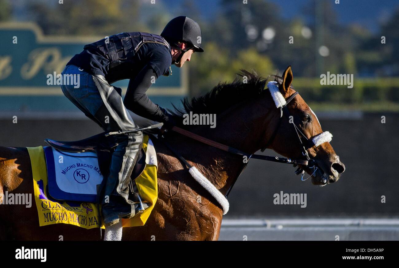 Arcadia, California, USA. 31st Oct, 2013. Mucho Macho Man , trained by ...