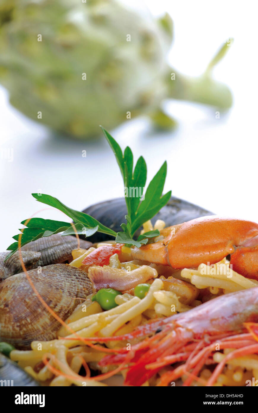 Fish hotpot with noodles Stock Photo - Alamy