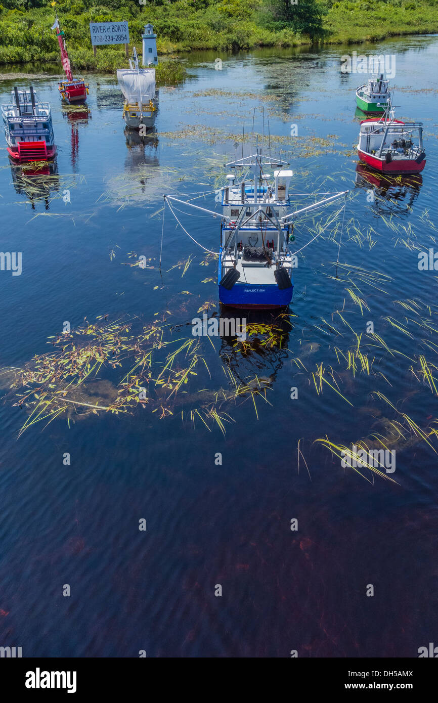 Views of Maxwell Morgan's "River of Boats," a collection of hand-made ...