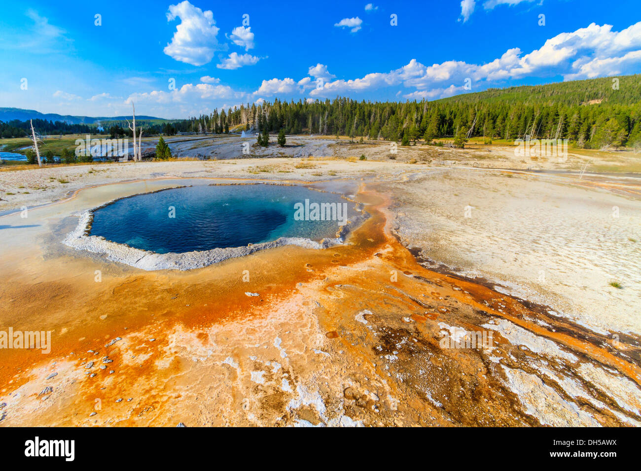 Crested pool Geyser, Yellowstone National Park (Upper Geyser Basin ...