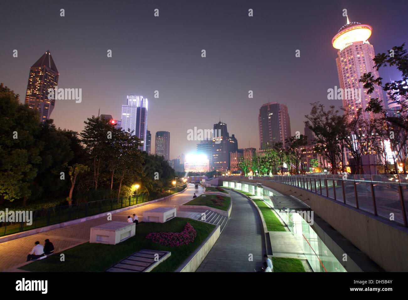 People's Square at night, Shanghai, China, Asia Stock Photo - Alamy