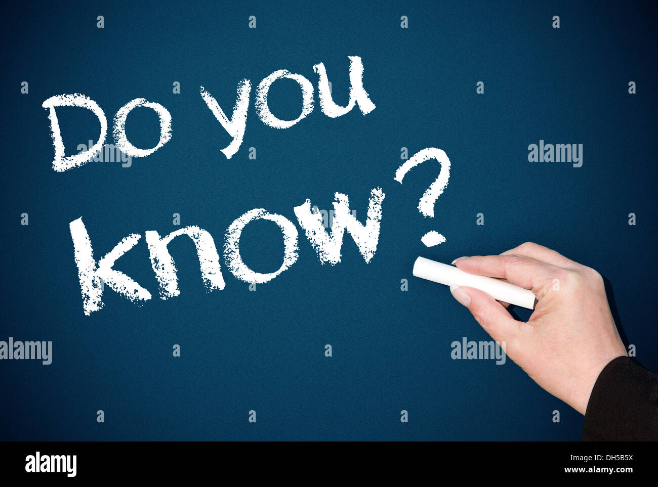 Do you know Stock Photo - Alamy