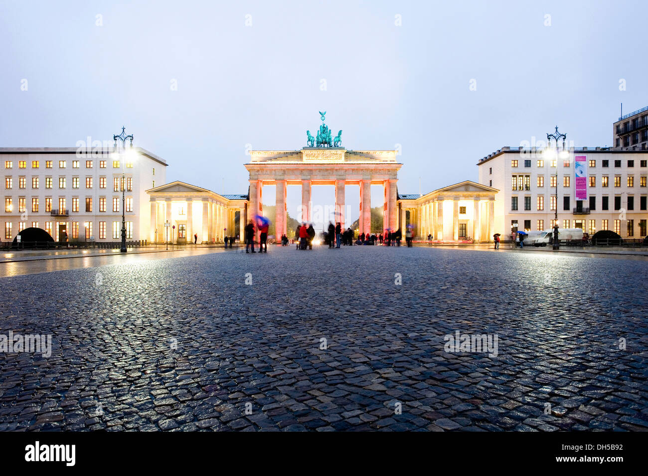 Brandenburg Gate, Pariser Platz square, during the "Festival of Lights ...