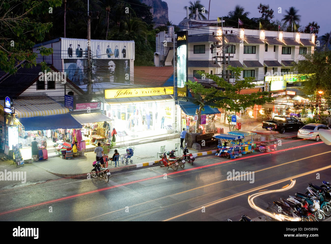 Nopparat Thara Road, Ao Nang, Ao Nang, Krabi, Thailand Stock Photo - Alamy