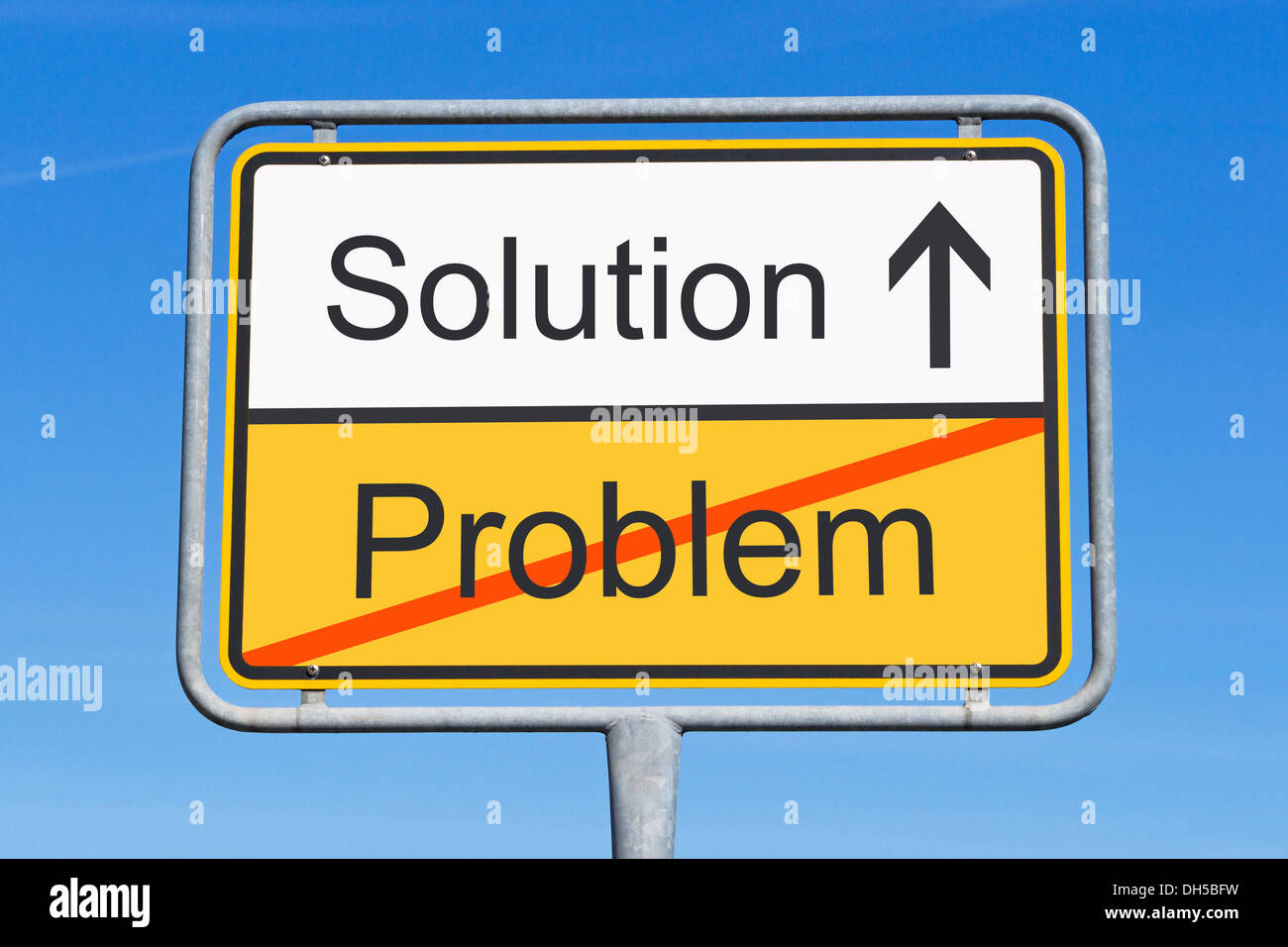 Problem and Solution Stock Photo - Alamy