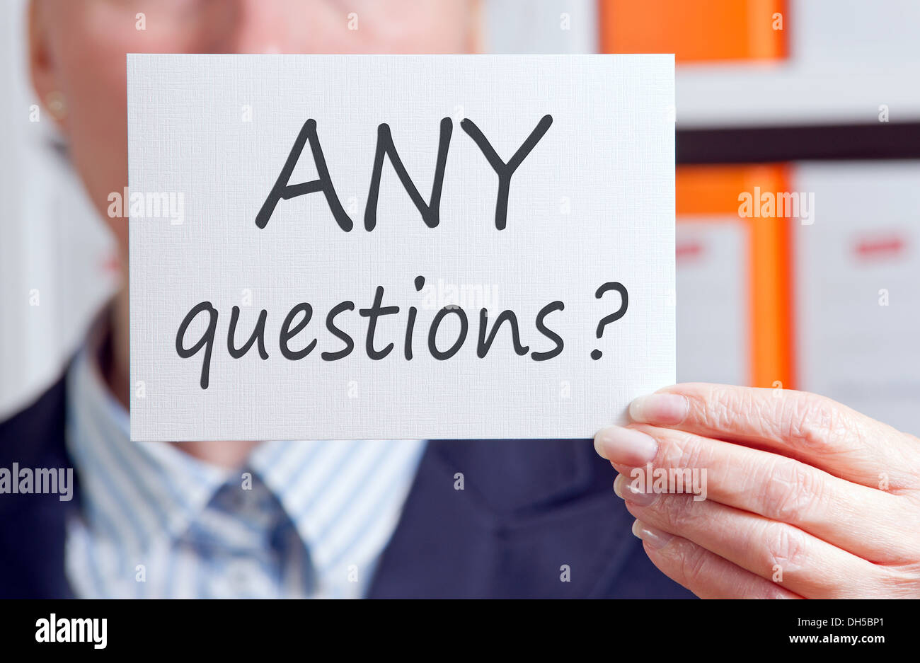 ANY questions Stock Photo - Alamy