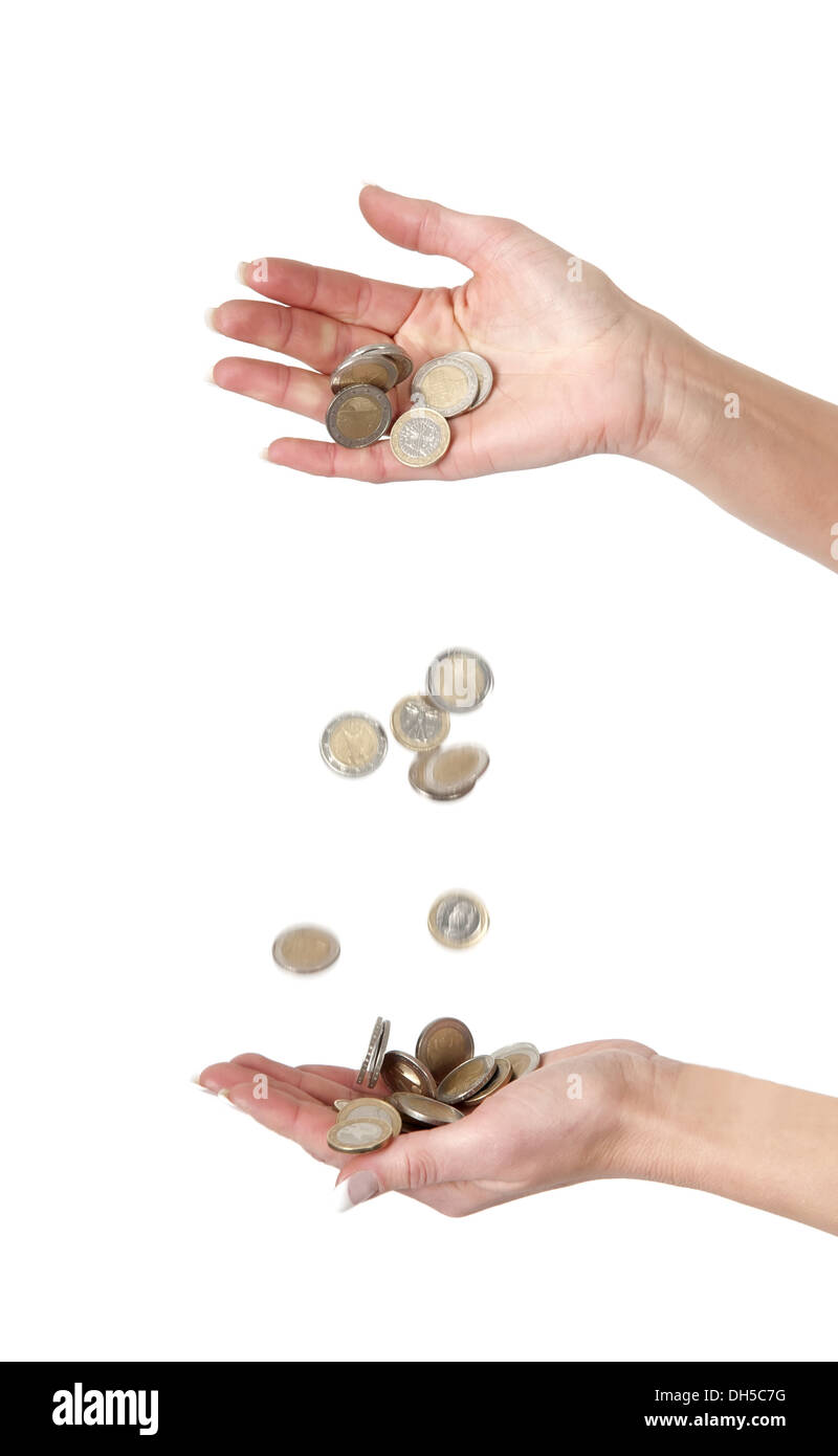 Money changing hands Cut Out Stock Images & Pictures - Alamy