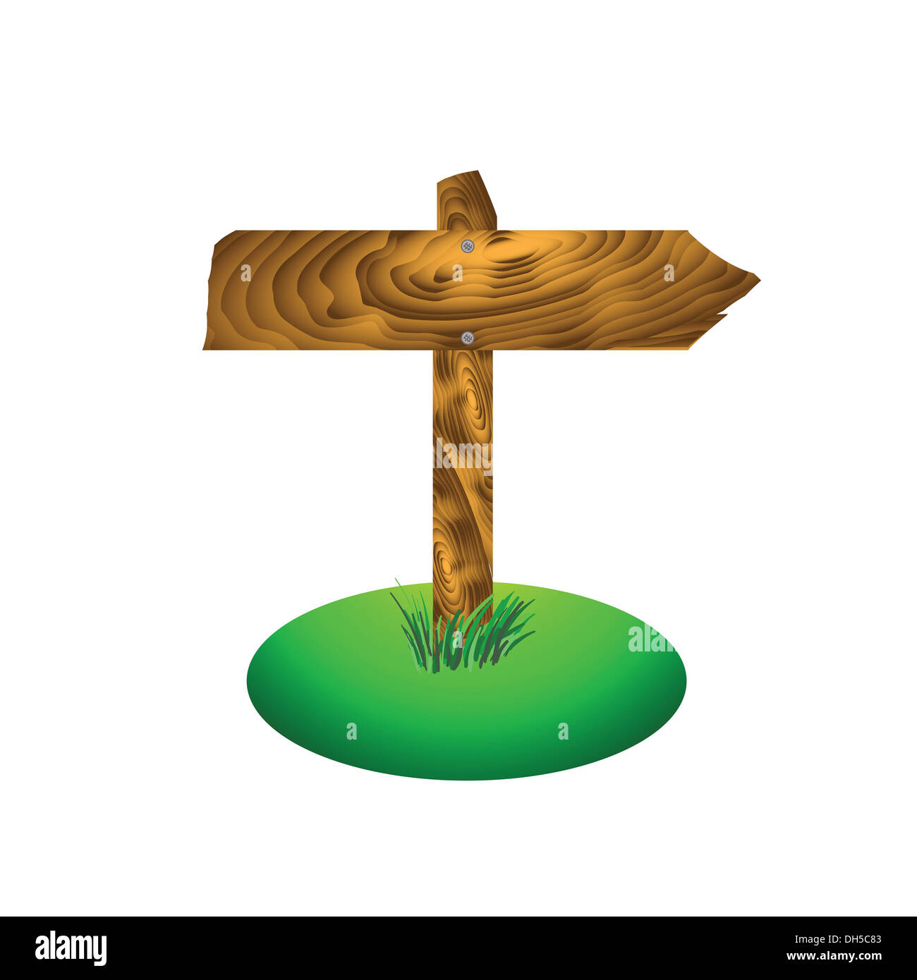 Wood arrow sign Cut Out Stock Images & Pictures - Alamy