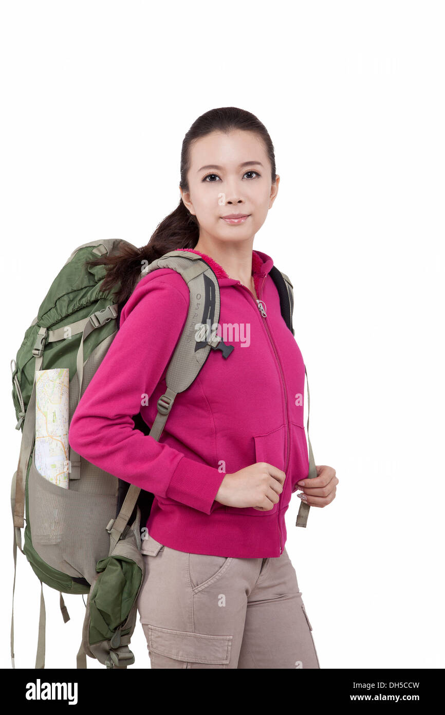Young female backpackers Stock Photo - Alamy