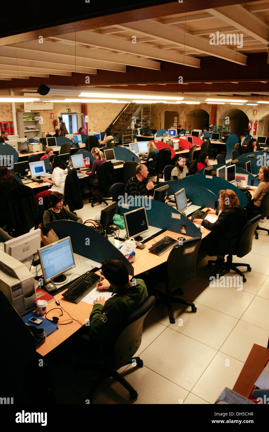 Call center in the island of Majorca, Spain Stock Photo - Alamy