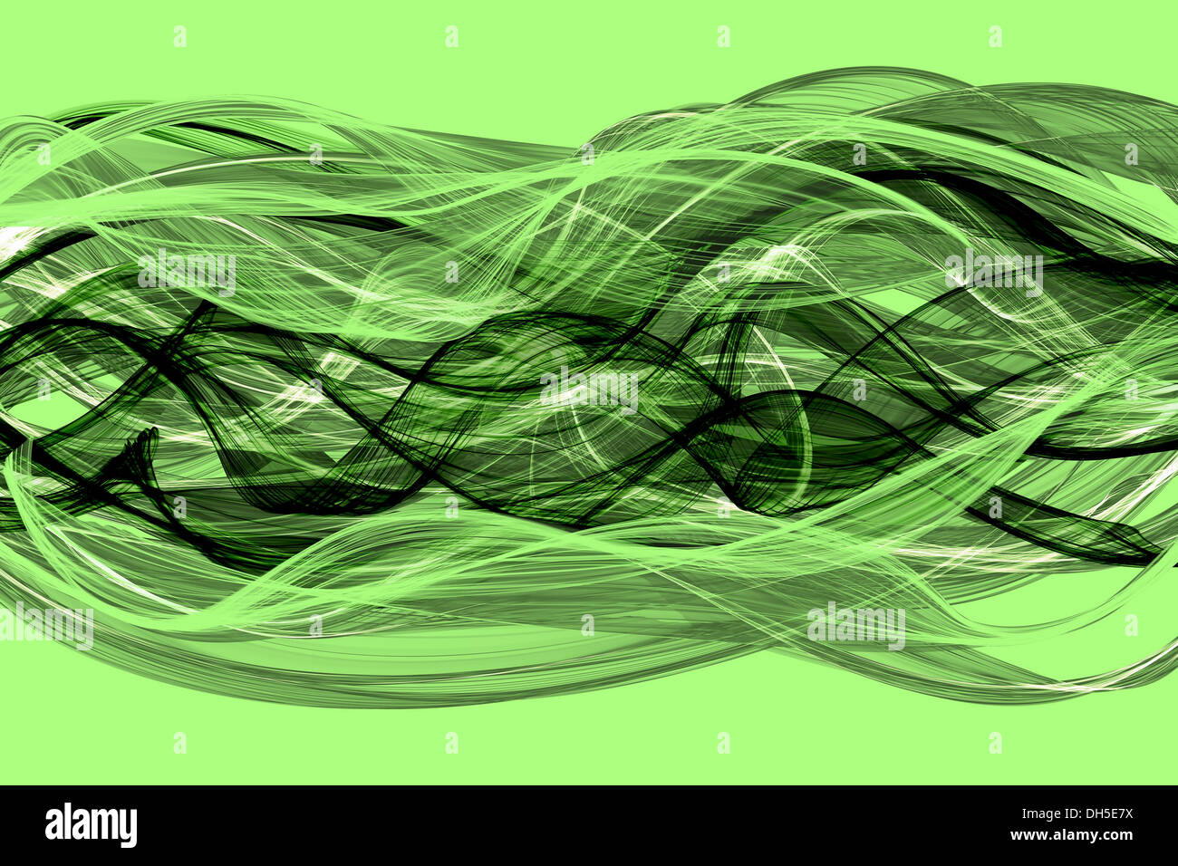 abstract green twisted net wave Stock Photo - Alamy