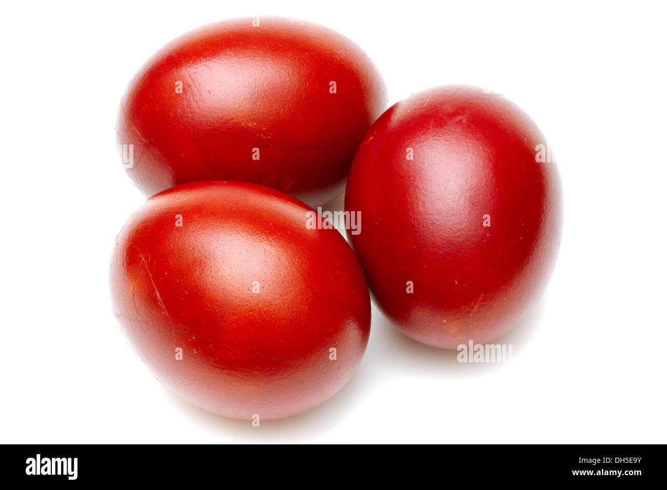 Red easter eggs Stock Photo - Alamy