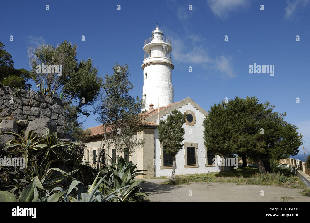 Cap Gros Lighthouse on Mallorca Stock Photo - Alamy