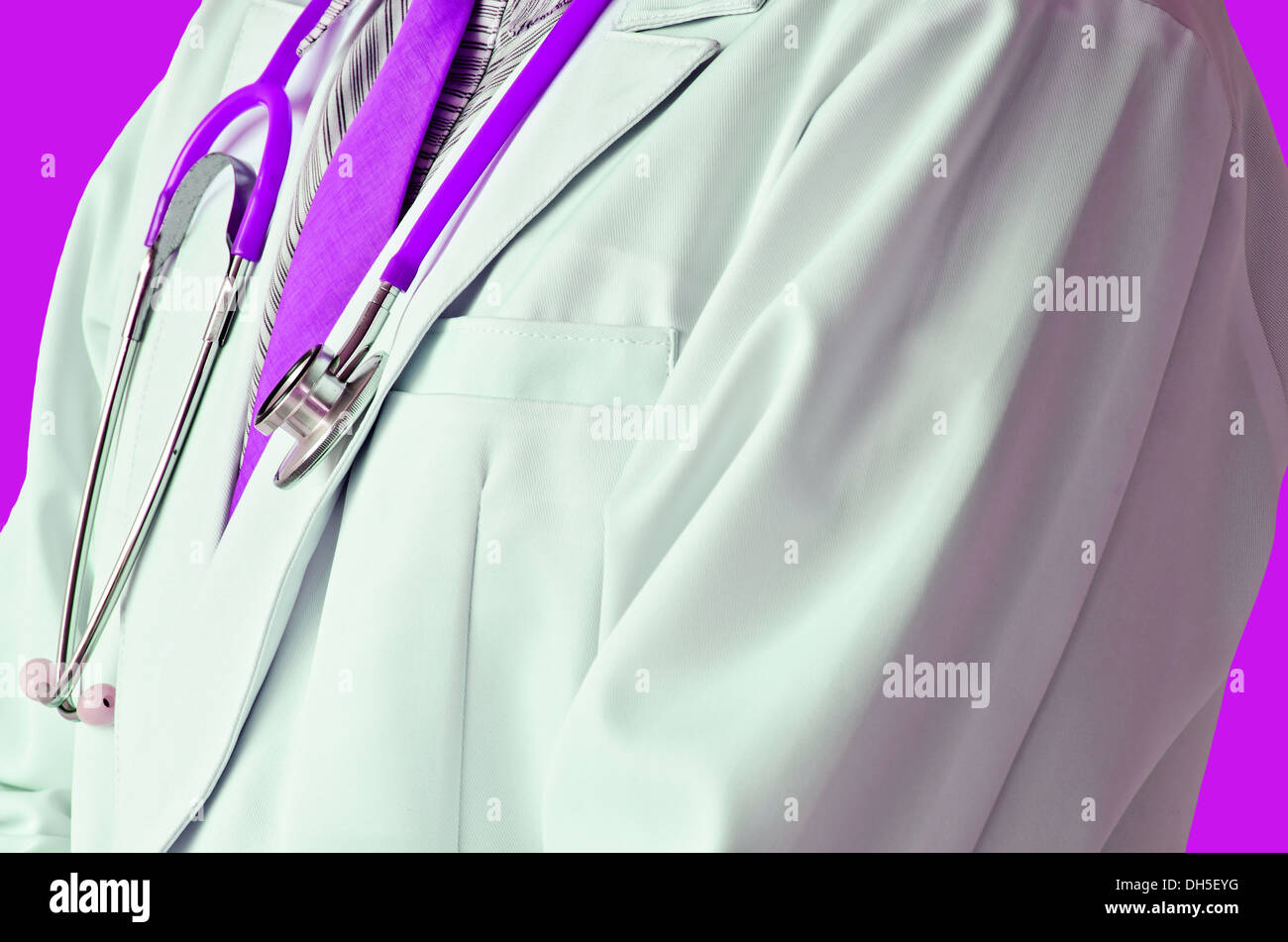 medical closeup on violet background Stock Photo - Alamy