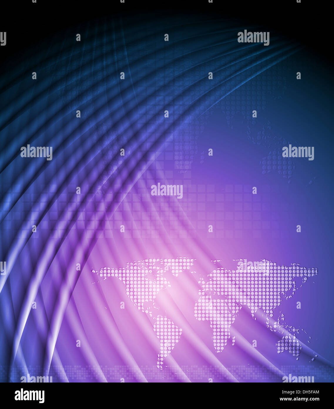 Abstract technology background with world map. Vector illustration eps ...