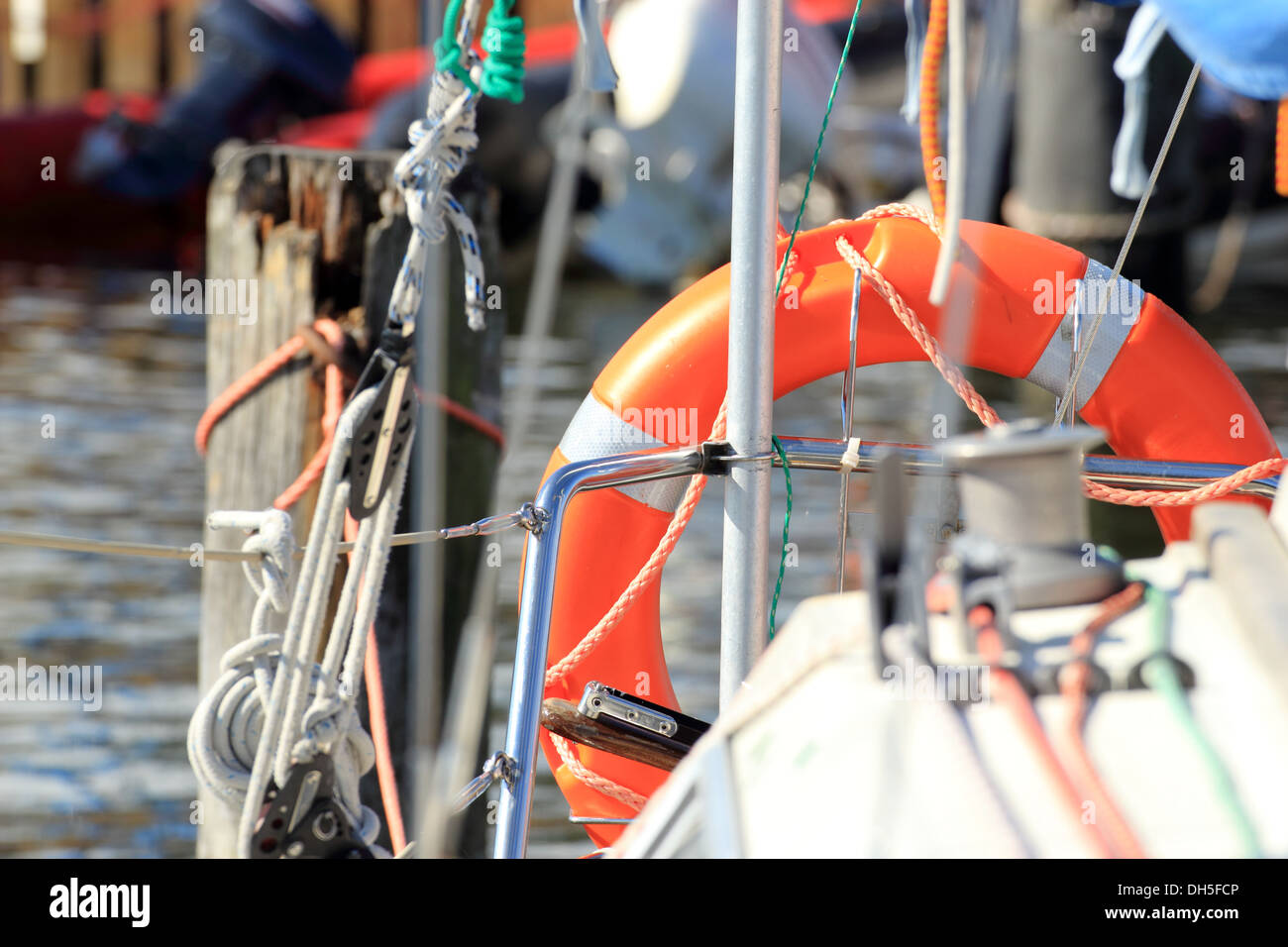 Safe water support aid circle. Rescue red lifebuoy life preserver saver ...