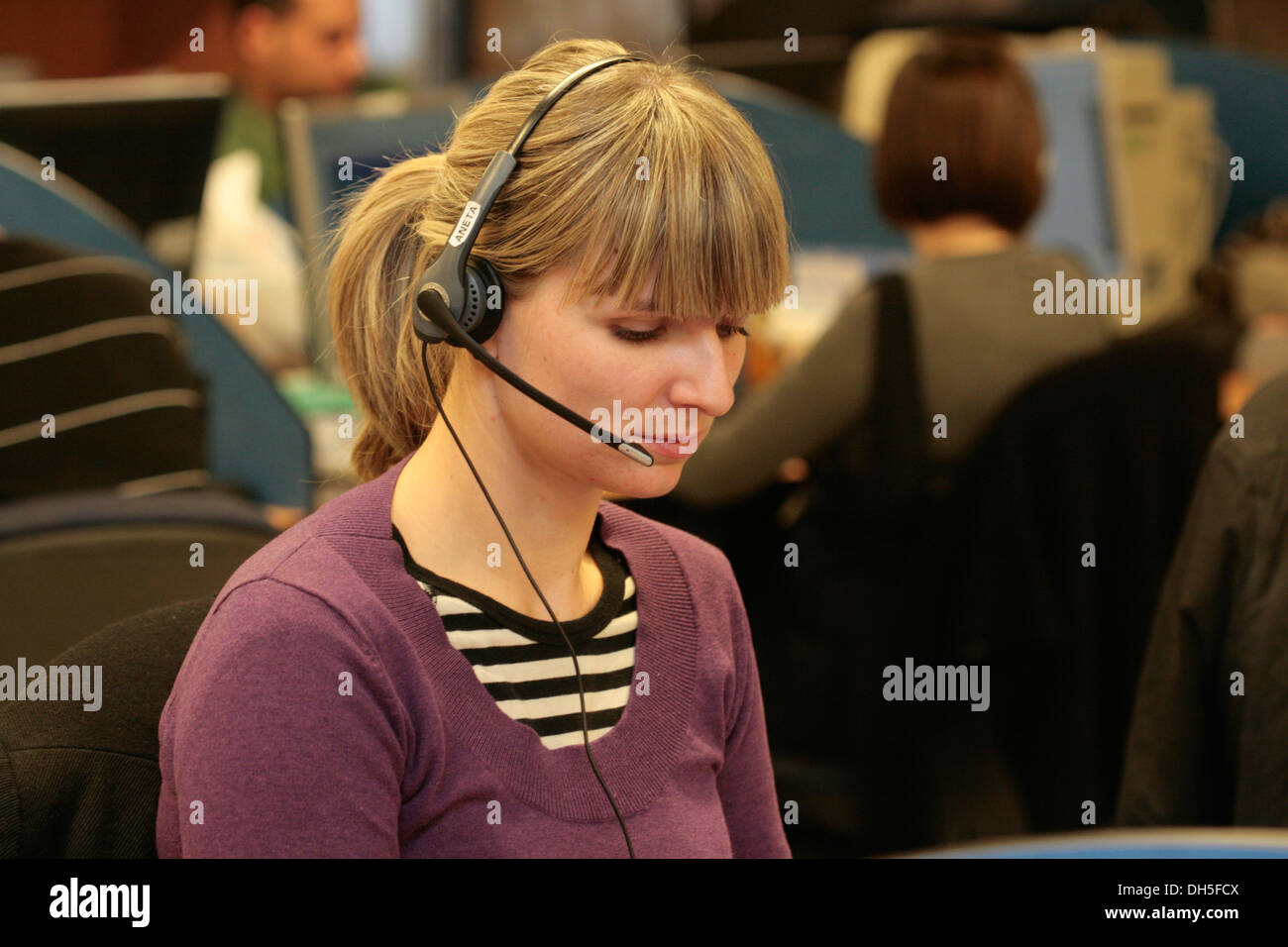 Call center in the island of Majorca, Spain Stock Photo - Alamy