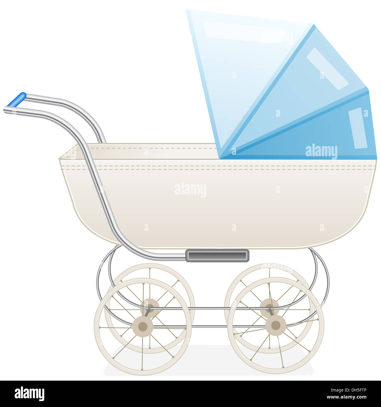 Blue baby stroller for boy Stock Photo - Alamy