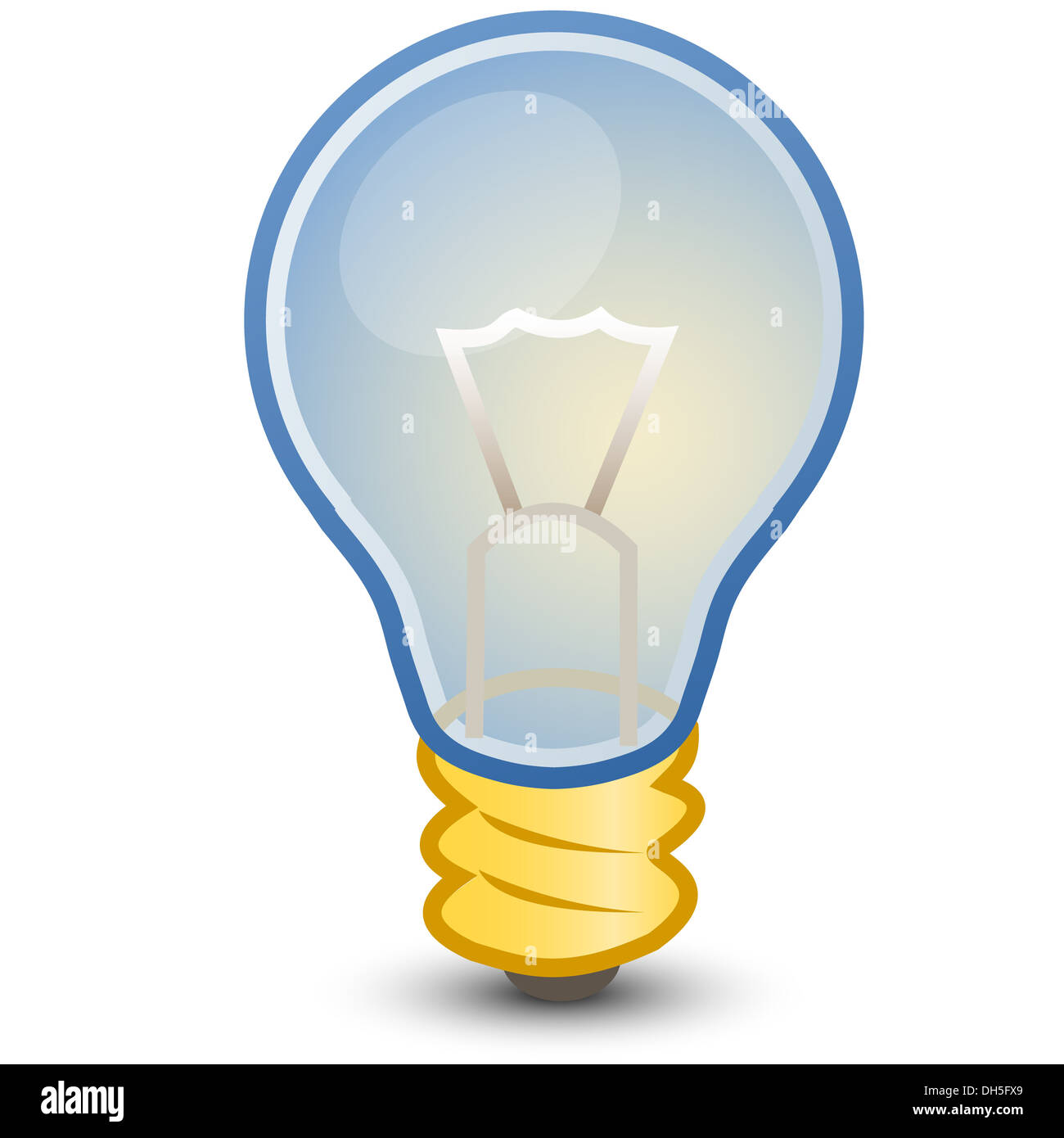 Light bulb web icon Stock Photo - Alamy