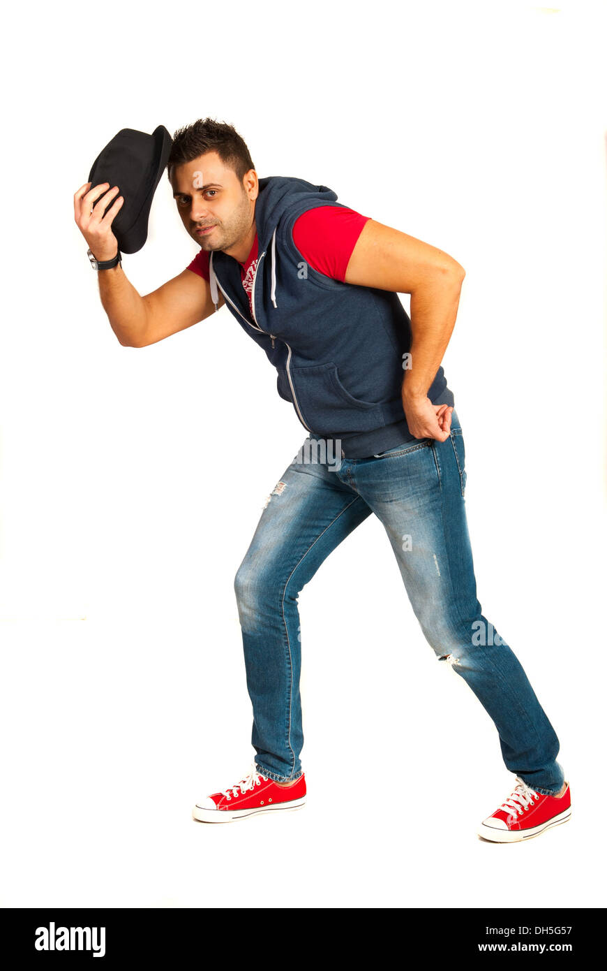 Guy with hat hi-res stock photography and images - Alamy