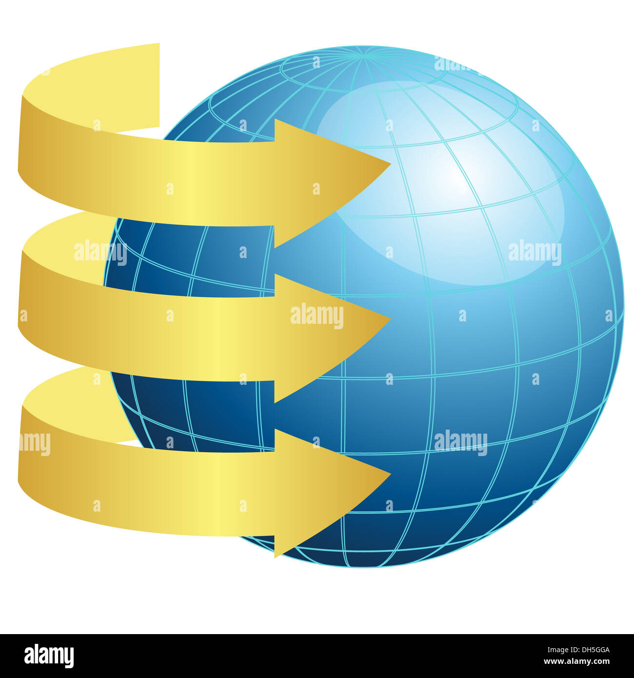 World map arrows hi-res stock photography and images - Alamy
