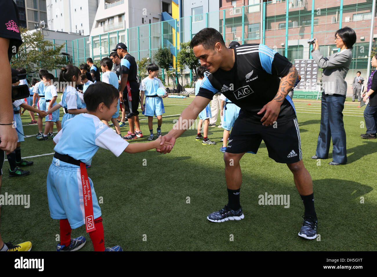 Tokyo, Japan. 1st Nov, 2013. Aaron Smith (NZL) Rugby : All Blacks ...