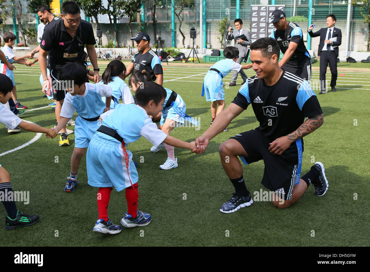 Tokyo, Japan. 1st Nov, 2013. Aaron Smith (NZL) Rugby : All Blacks ...