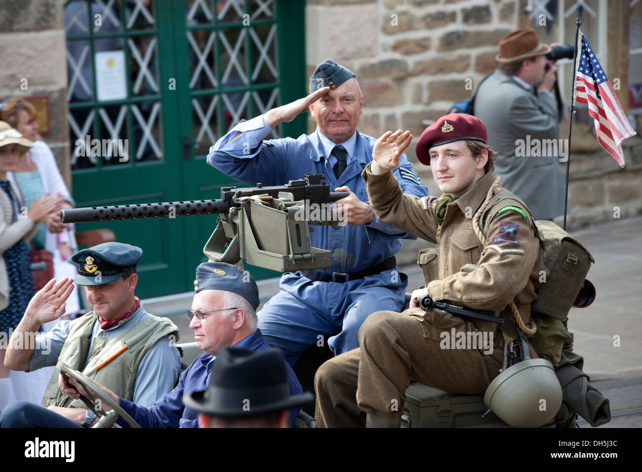 WW2 1940's weekend at National Tramway Museum,Crich,derbyshire where ...
