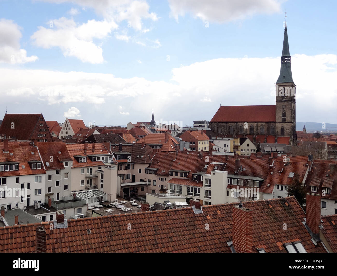 outdoor scenery in Hildesheim, a city in Lower Saxony, Germany Stock ...