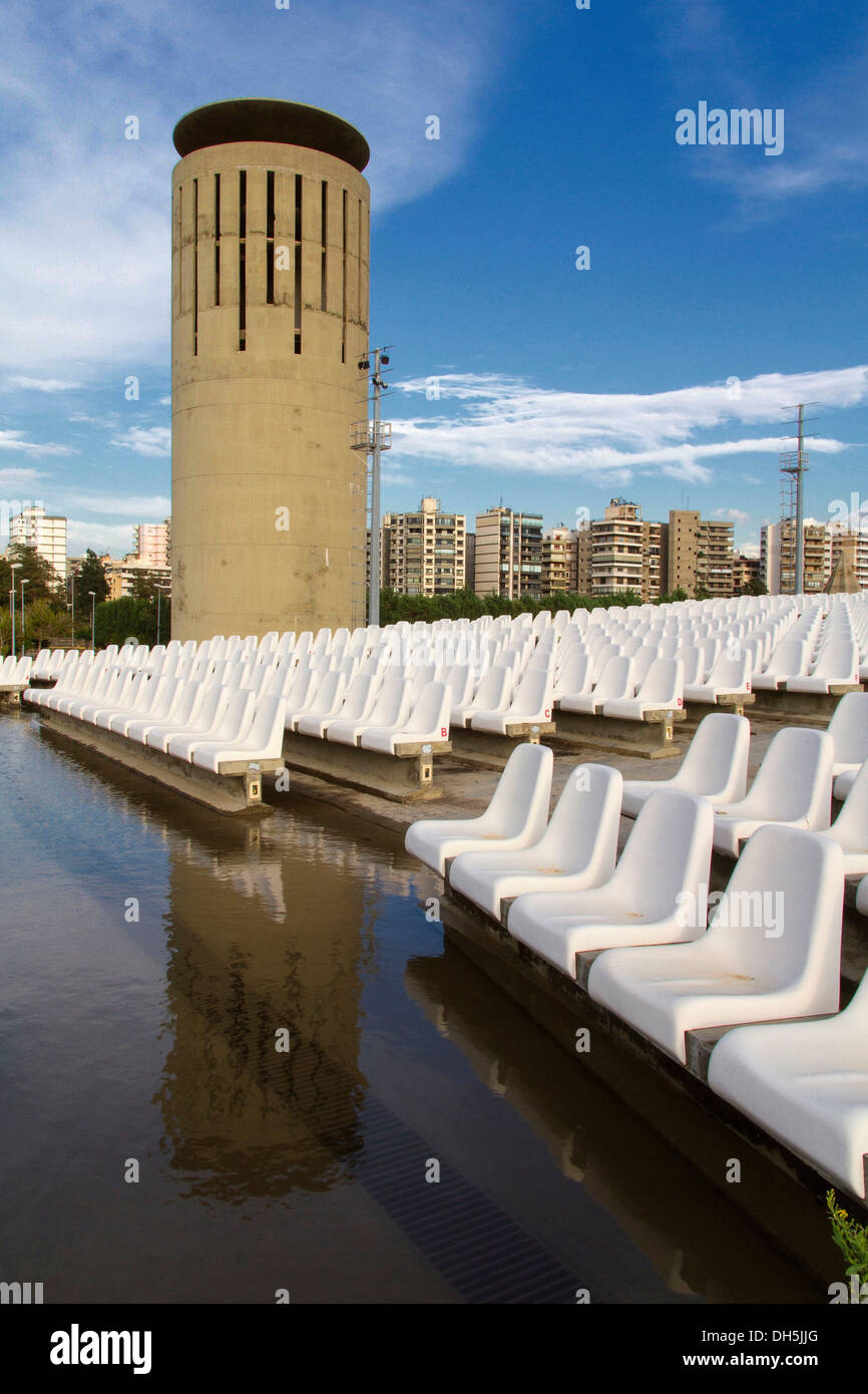 Open Air Theatre and observation tower in the background, Expo ...